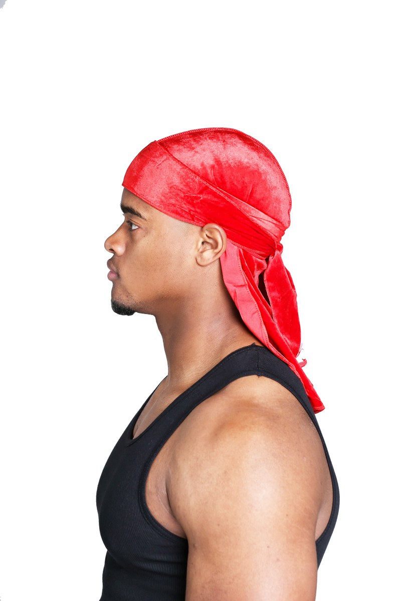 Red Velvet Du Rag DuRag Premium Wave Cap doorags durags velour ...