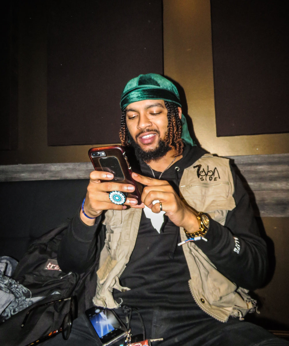 Green Du Rag DuRag Premium Wave Cap doorags durags velour – Snatched Flames